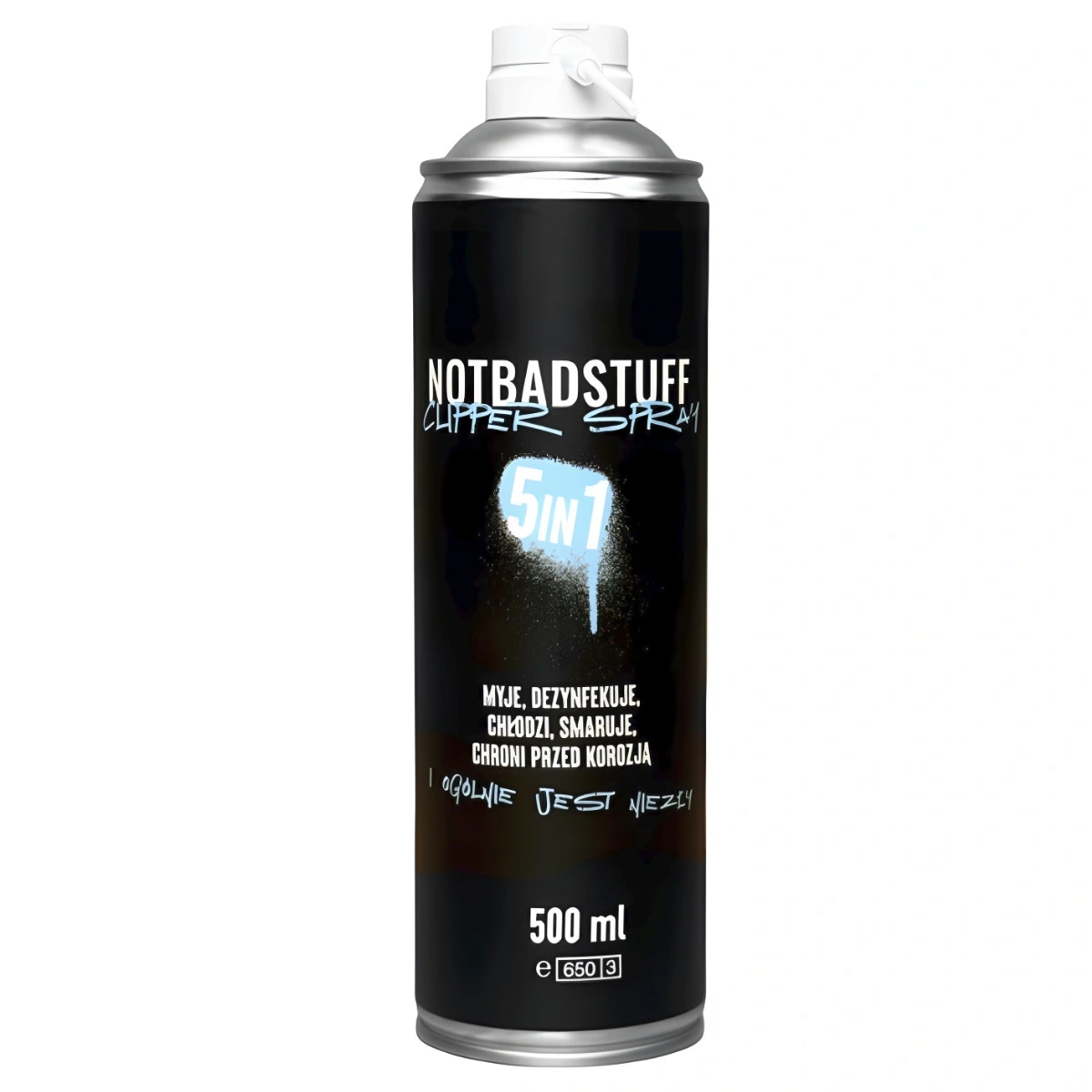 Clipper Spray 5w1 Do Dezynfekcji Narzędzi Fryzjerskich 500ml Not Bad Stuff